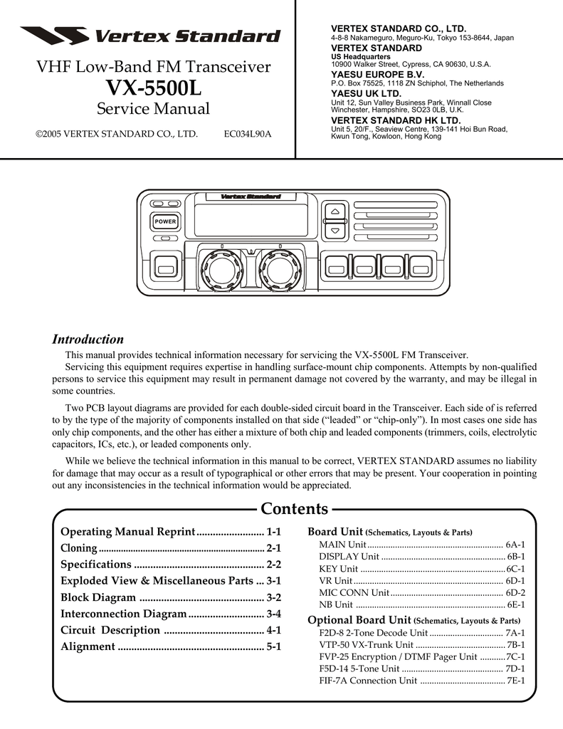 Vertex Standard Vx-5500l Инструкция - djerletabbea547