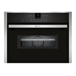 Neff C17MR02N0B Built-in compact oven Spec Sheet | Manualzz