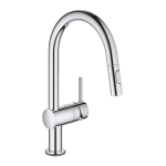 GROHE 32319003 Minta Single-Handle Dual Spray Pull-Out Sprayer Kitchen ...