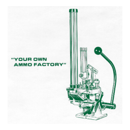RCBS Green Machine Progressive Loader Operators Manual | Manualzz