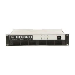 Crown Audio CT-410 Stereo Amplifier User manual | Manualzz