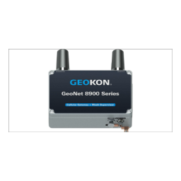 Geokon GeoNet 8900 Serie Kurzanleitung | Manualzz