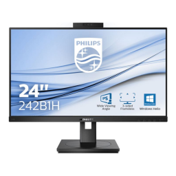 Philips 242B1H/67 จอภาพ LCD พร้อม Windows Hello Webcam แผ่นข้อมูล ...