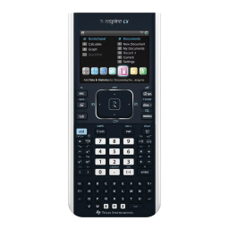 Texas Instruments TI-Nspire CX - Manual de usuario, Manual, El manual ...