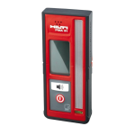 Hilti PMA 30 Laser Receiver Operating Instructions | Manualzz