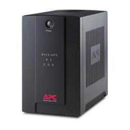 APC Back-UPS RS 500 Specification | Manualzz