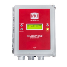 RKI Instruments Beacon 200 Rig Monitor, LEL/H2S Owner Manual | Manualzz