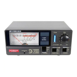 Diamond Antenna SX-200 SWR/Power Meter Instruction Leaflet | Manualzz