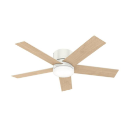 Hunter 59565 Vicinity 52-in Fresh White LED Ceiling Fan Installation ...