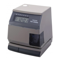 Amano PIX-3000x Series Operation Manual | Manualzz