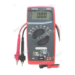 Amprobe AM-34 Auto Digital Multimeter Operation Manual | Manualzz