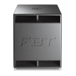 FBT SUBLine 12SA Subwoofer Manual: AI Chat & PDF | Manualzz