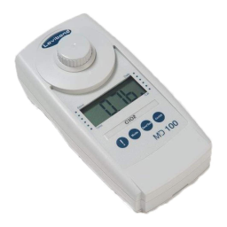 Lovibond Photometer-System MD100, Tintometer MD100 Instruction manual ...