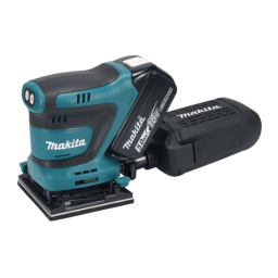 Makita DBO482 Cordless Finishing Sander Instruction manual | Manualzz