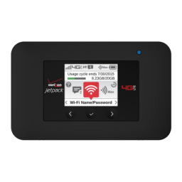 Verizon Jetpack 4G LTE Mobile Hotspot AC791L User guide | Manualzz
