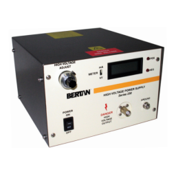 Spellman 230 Series Manual - High Voltage Power Supply | Manualzz