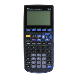 Texas Instruments Voyage 200 - Bedienungsanleitung, Handbuch ...