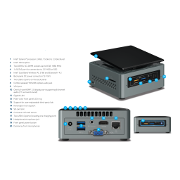Intel BOXNUC6CAYH Desktop Barebone Specification Sheet | Manualzz