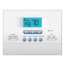 TopTech TT-N 411 & TT-N 421 Non-Programmable Thermostats User Manual ...