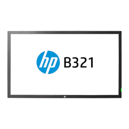 HP B321/B421 LED Digital Signage Display User Guide | Manualzz