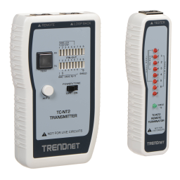 Trendnet TC-NT2 Network Cable Tester Datasheet | Manualzz