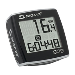 SIGMA SPORT BC 509 Bedienungsanleitung | Manualzz
