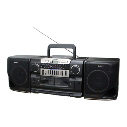 Sony Cassette Player CFD-CD777S MK2 User manual | Manualzz