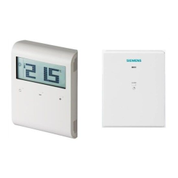 Siemens RDD100.1RFS Instrucciones de operación | Manualzz
