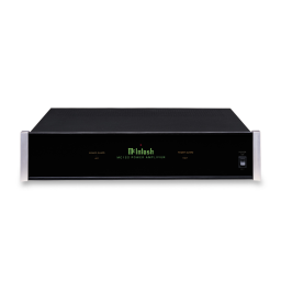 McIntosh MC122 Power Amplifier Service Manual | Manualzz