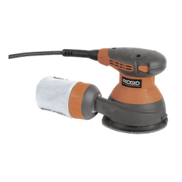 RIDGID R2600 Random Orbit Sander Manual | Manualzz