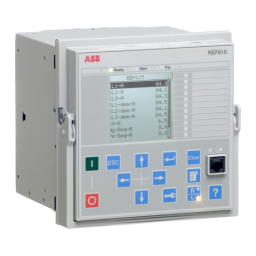 ABB REM615 ANSI Product Manual | Manualzz