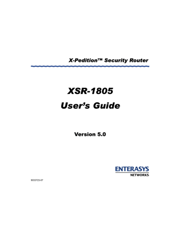 X-Pedition XSR-1805 User’s Guide | Manualzz