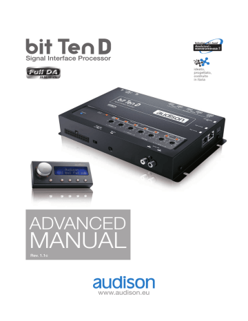 Audison bit Ten D Advanced Manual | Manualzz