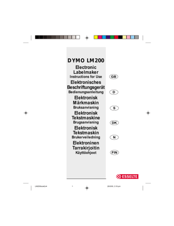 Dymo Labelmanager 200 Bedienungsanleitung | Manualzz