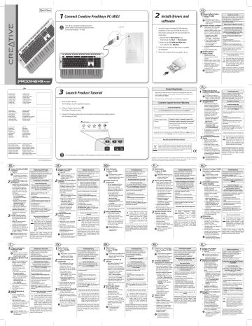 Creative Prodikeys PC-MIDI Quick Start | Manualzz