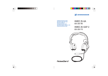 Sennheiser HMEC 25-6A Headphones User manual | Manualzz