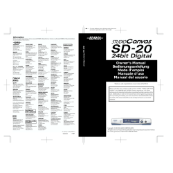 Roland SD-20 - Manual, Owner's manual | manualzz.com