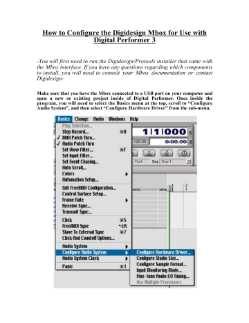 Digidesign Mbox User Manual | Manualzz