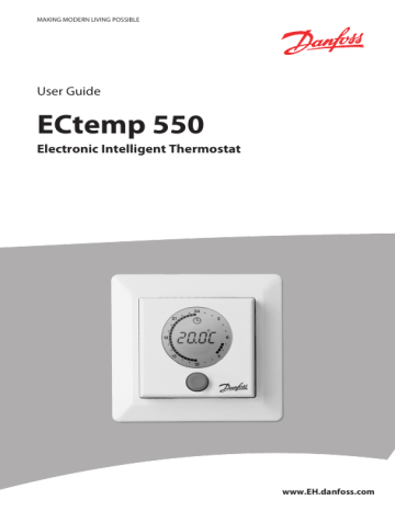 Danfoss ECtemp 550 Thermostat User Guide | Manualzz