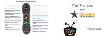 TiVo Premiere from Grande Viewer's Guide | Manualzz