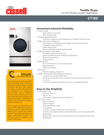 Cissell CT120 Manual | Manualzz