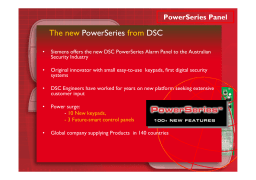 DSC PowerSeries PK5501 - User manual, installation Guide, Manual