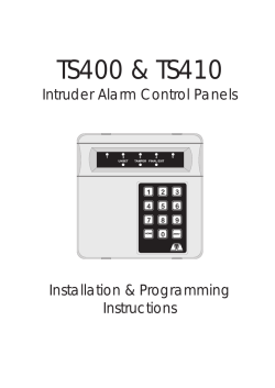 Menvier Security TS400 - Operating instructions, User manual | manualzz.com