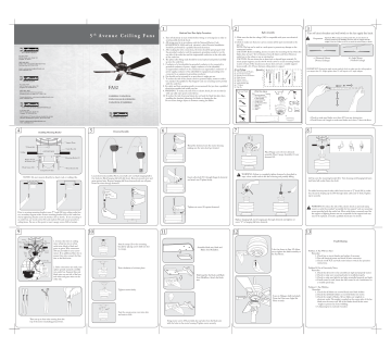 Craftmade Ceiling Fan Installation Manual | Shelly Lighting