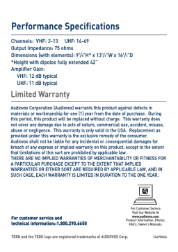 Terk HDTVAZ - User manual, User guide