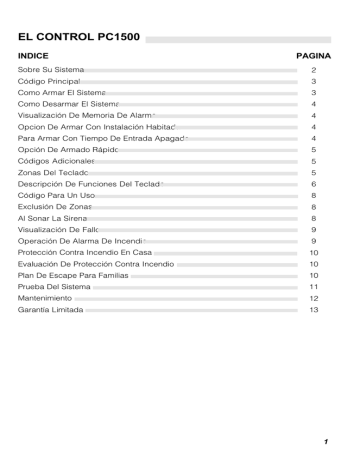 DSC PC1500 Manual de usuario | Manualzz