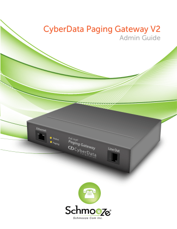 CyberData Paging Gateway V2 Admin Guide | Manualzz