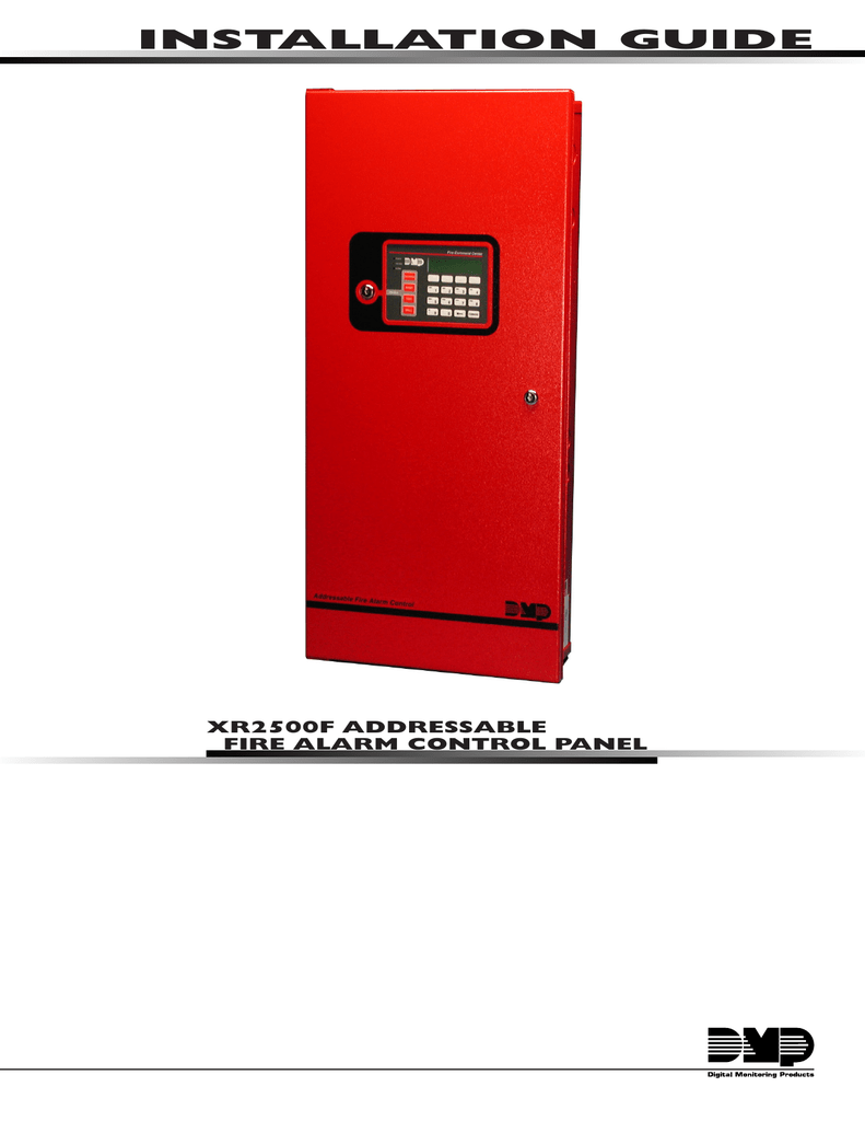 Digital Monitoring Products XR2500F Installation guide | Manualzz