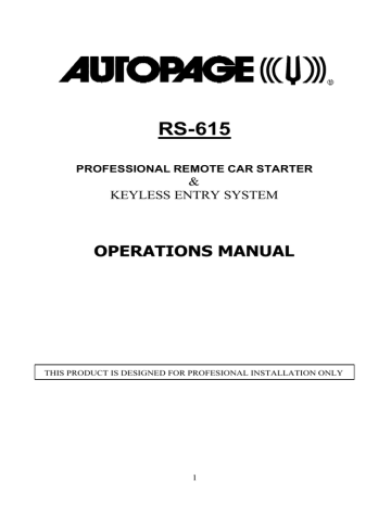 Autopage Rs 603 Wiring Diagram - Wiring Diagram
