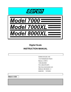 Doran 8000XL - instruction manual | manualzz.com